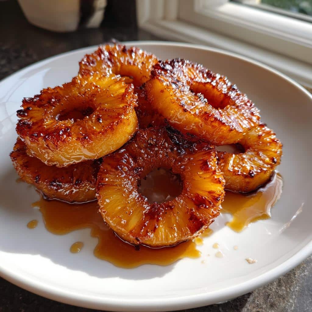 10-Minute Air Fryer Caramelized Pineapple Recipe - Irresistible! - olerecipes.com