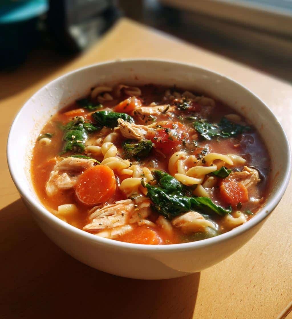Hearty 45-Min Chicken Minestrone Soup for Ultimate Comfort - olerecipes.com